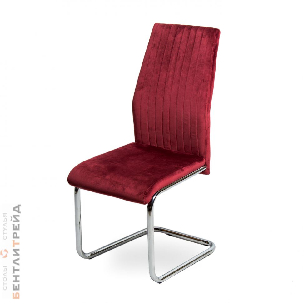 Стул B-trade LH-16, dark red/chrome