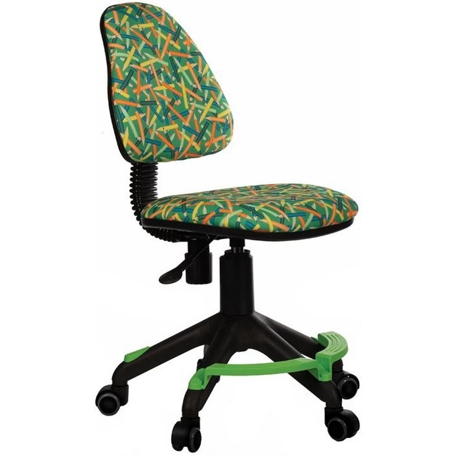 Кресло детское Бюрократ KD-4-F/PENCIL-GN зеленый