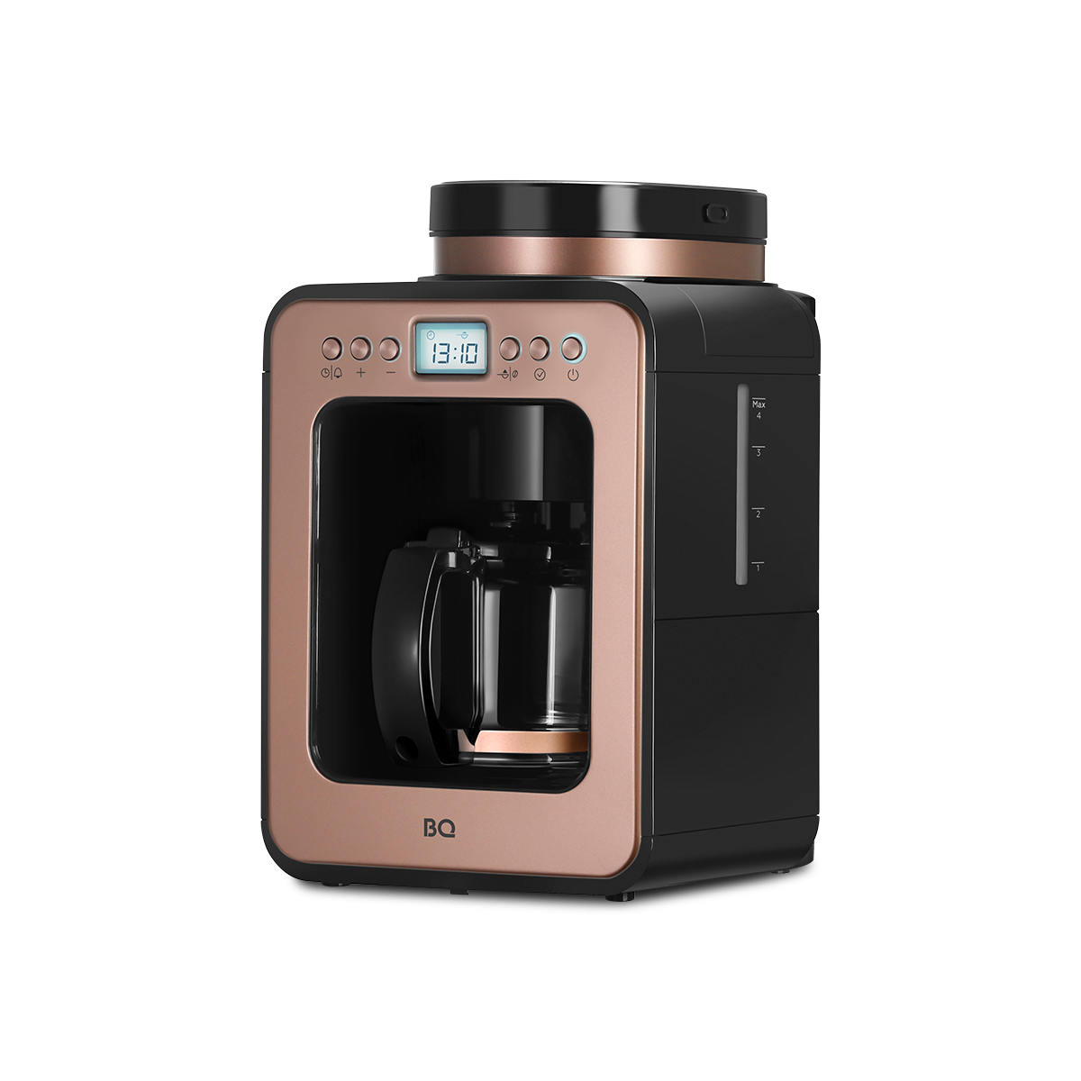 Кофеварка капельного типа BQ CM7001 золотистый, розовый, черный