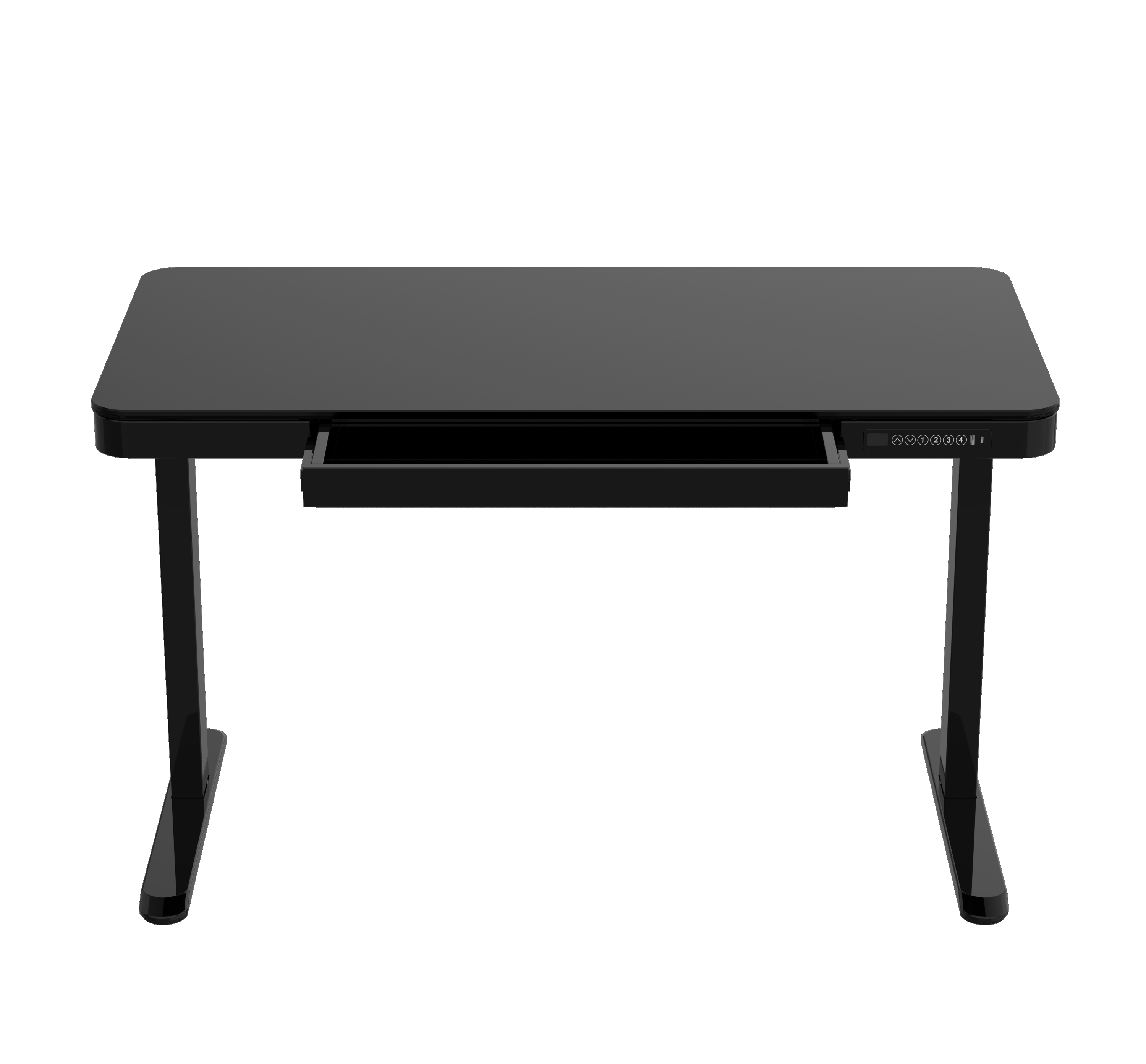 Стол TableSage 119FB Черный-Черный с регулировкой по высоте