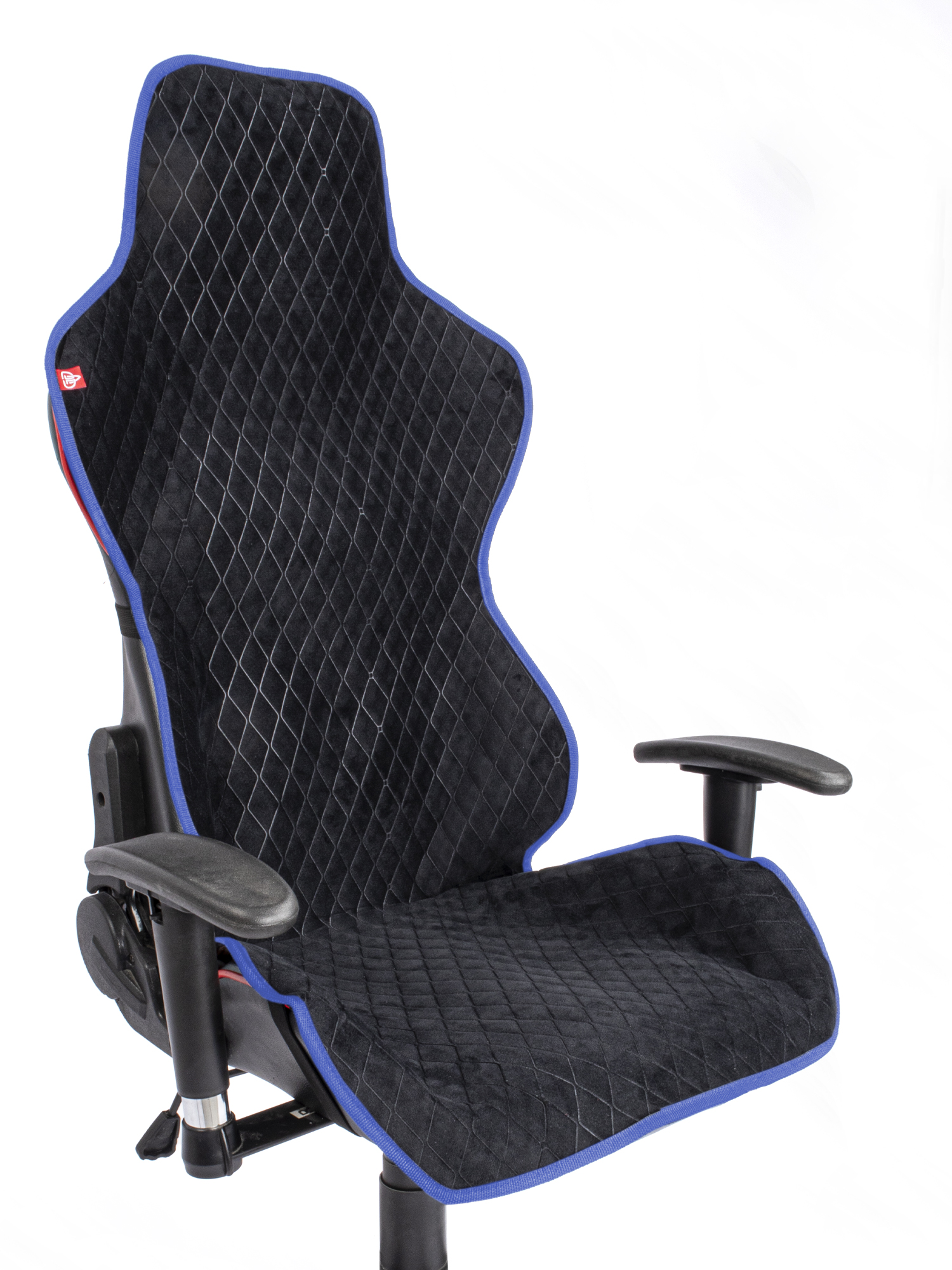 Чехол для компьютерного кресла GVG 338226907 черный с синим