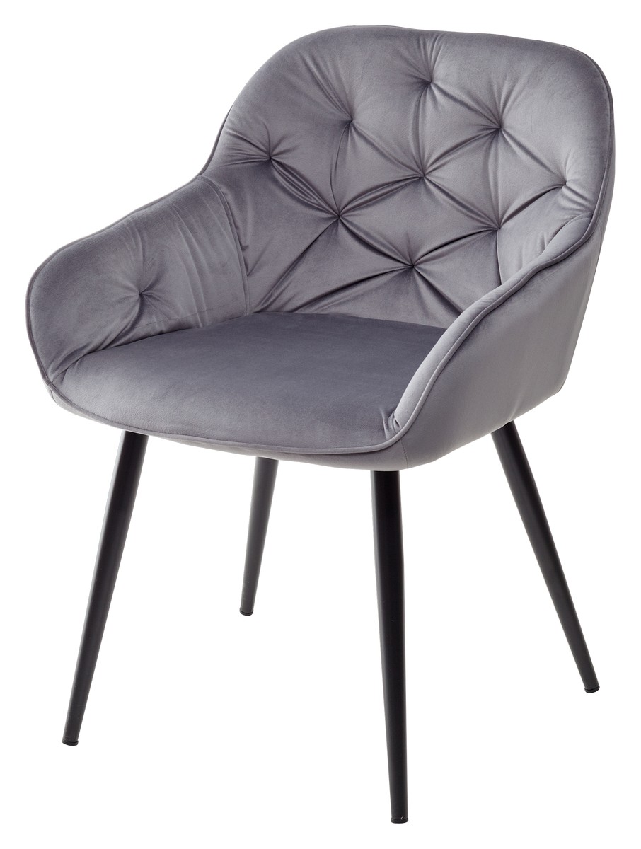 Комплект стульев 2 шт. M-City BREEZE, grey/черный
