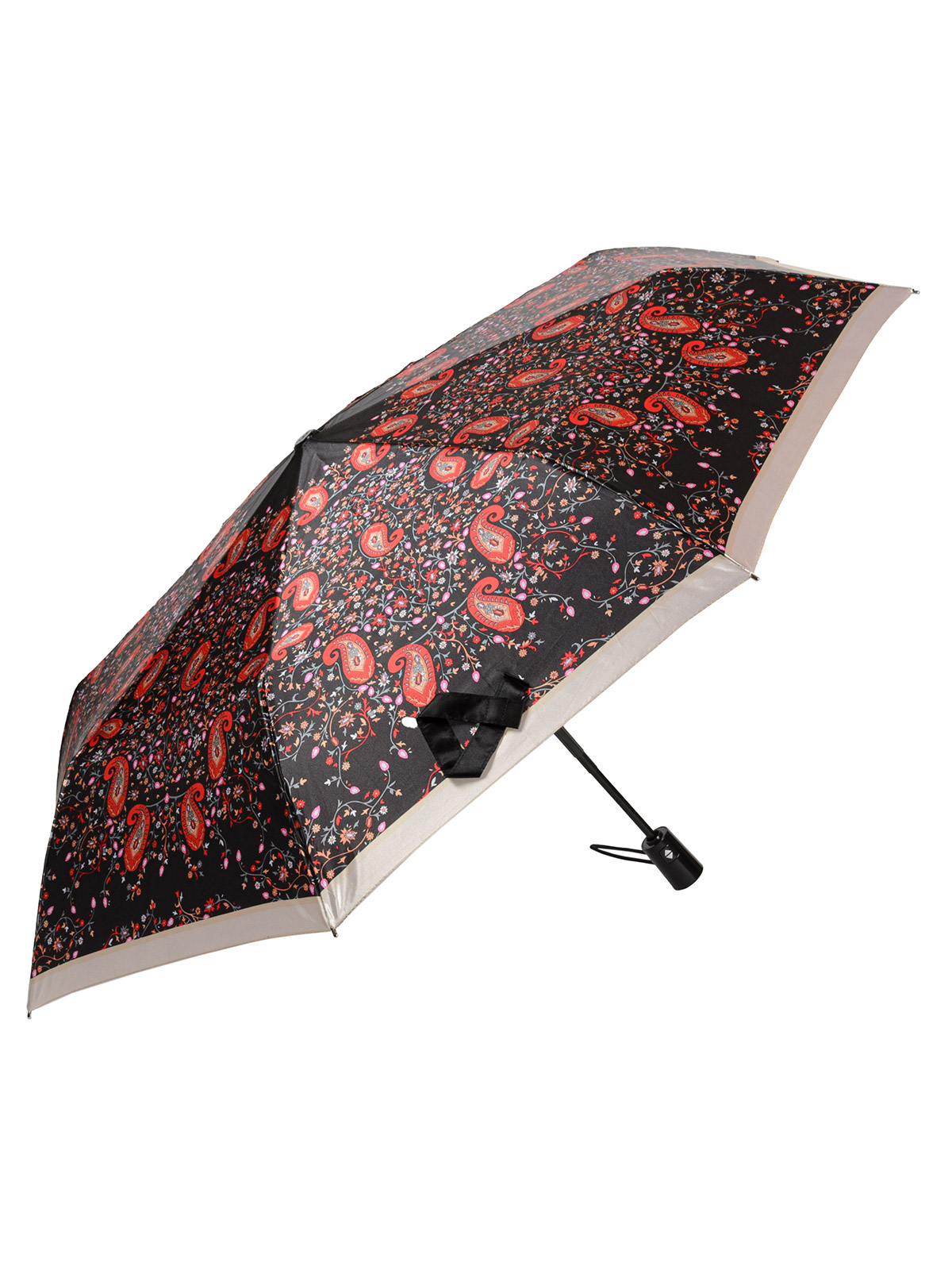 Зонт женский Sponsa 1844 черный/красный