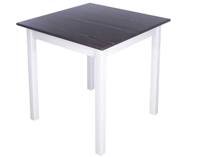 Стол кухонный Solarius Классика квадратный 60х60х75, венге с ножками белого цвета
