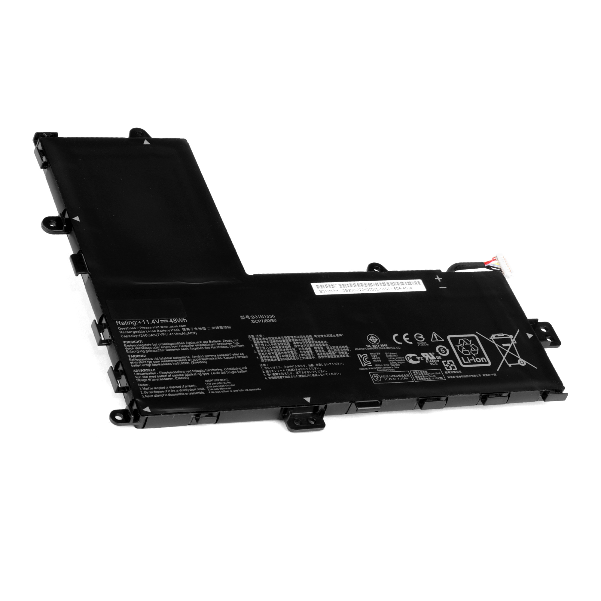 Аккумулятор OEM для ноутбука Asus TP201SA B31N1536