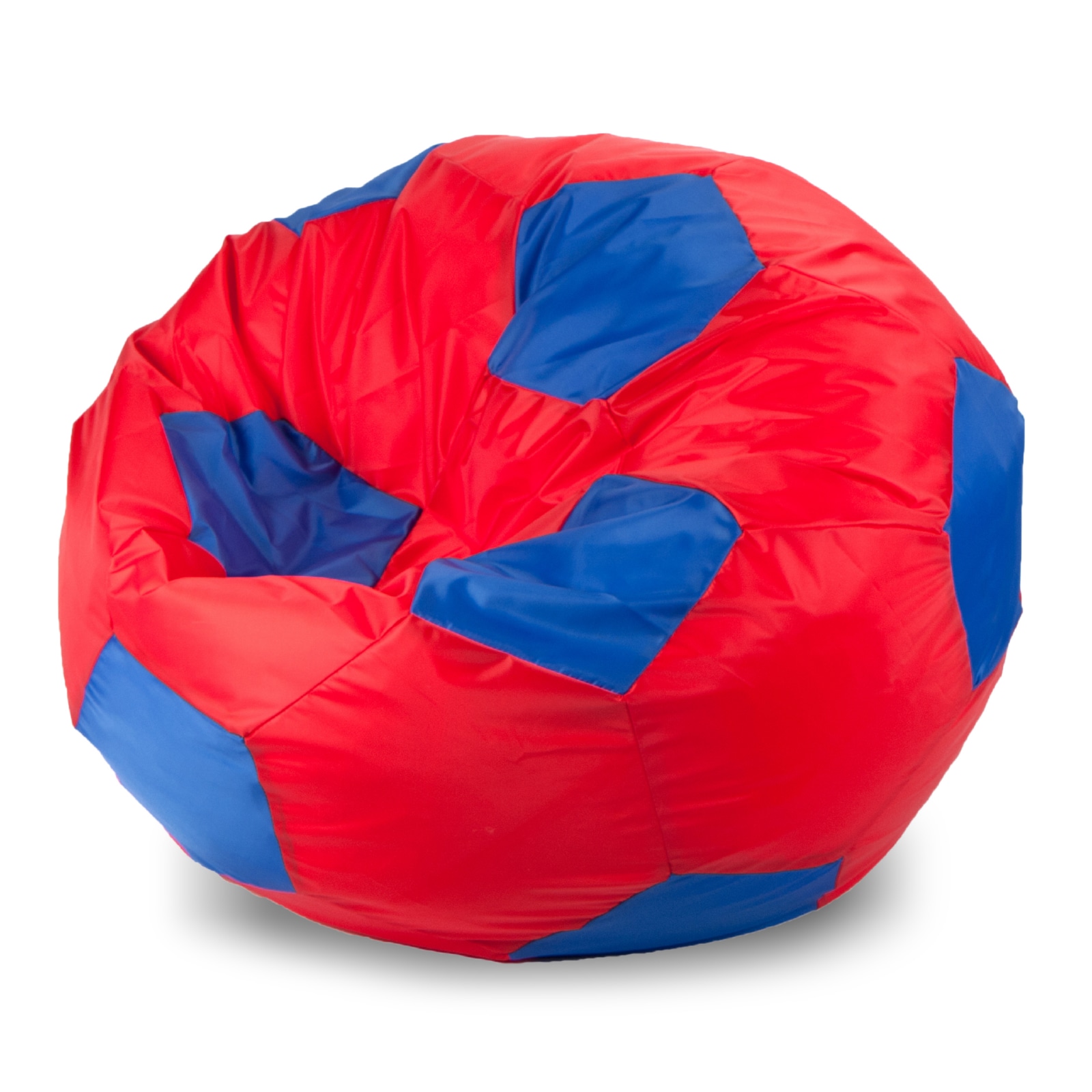 Кресло-мешок «Мяч», XXL (105x105), оксфорд, Красный и синий