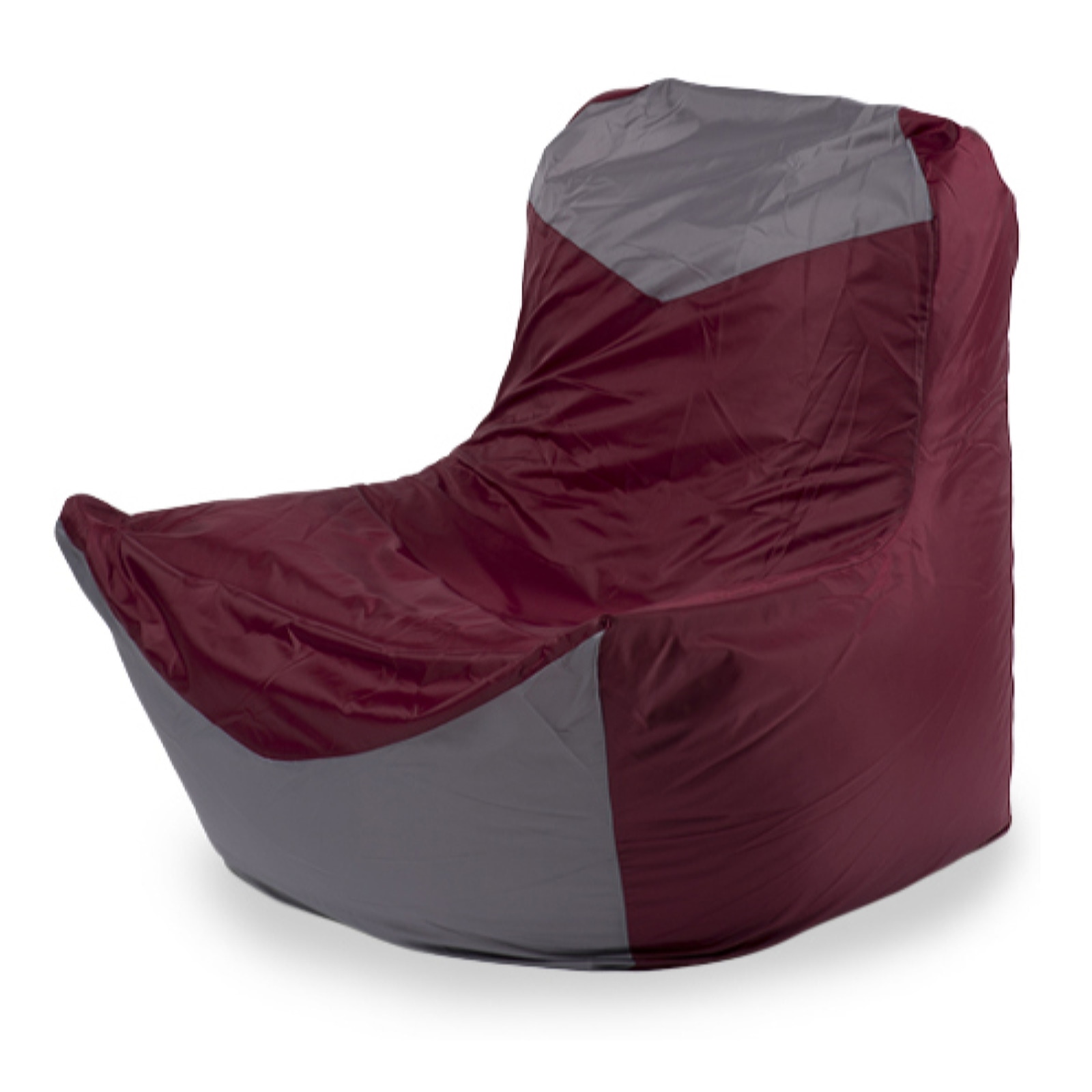 Кресло-мешок «Классическое», оксфорд, Бордовый и серый