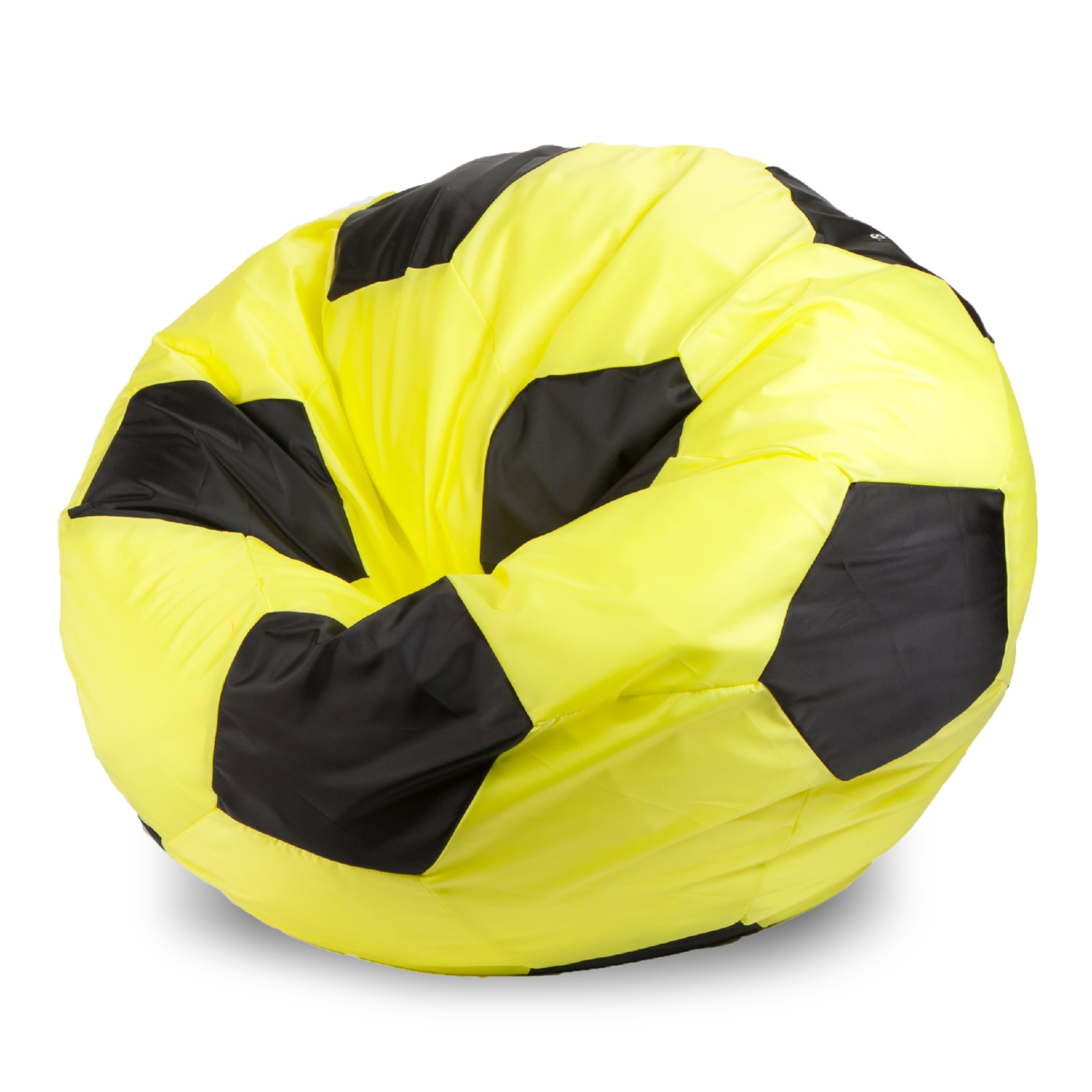 Кресло-мешок «Мяч», XL (95x95), оксфорд, Желтый и черный