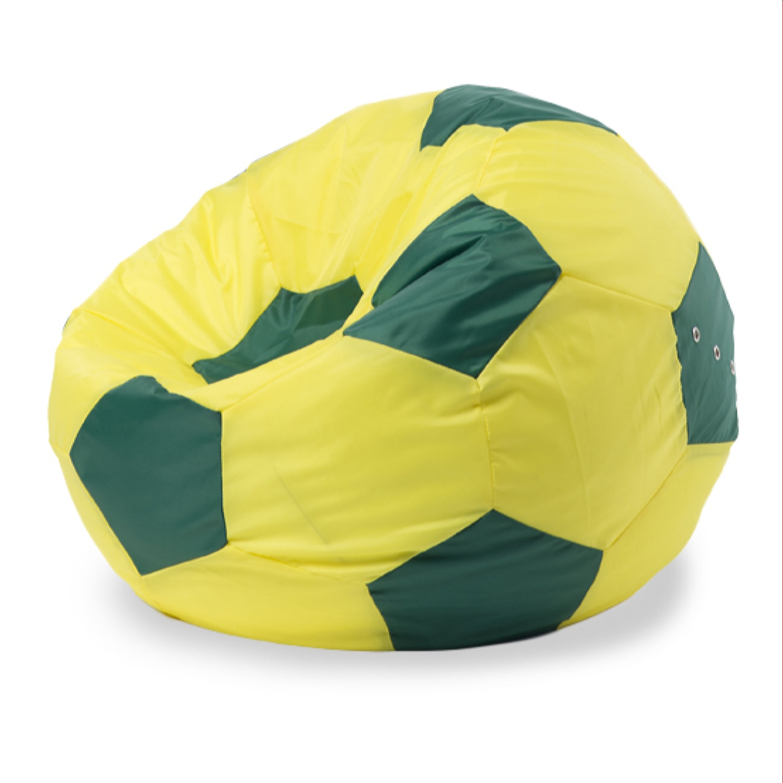 Кресло-мешок «Мяч», XXL (105x105), оксфорд, Желтый и зеленый