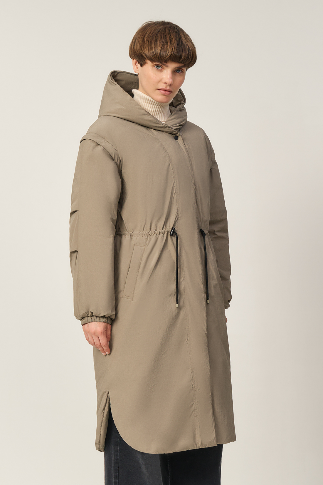 Пальто женское Baon B0523501 бежевое M
