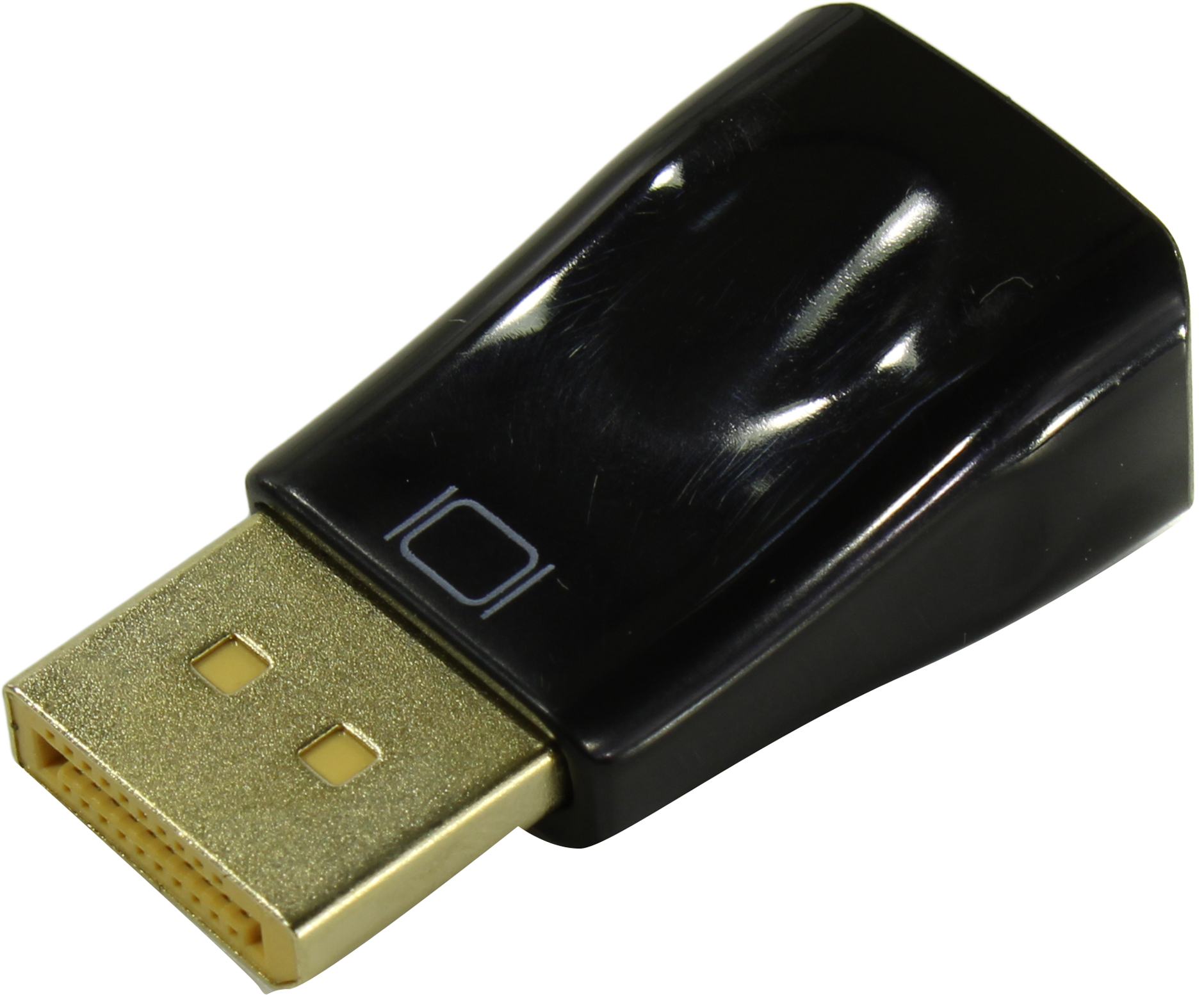 Переходник VCOM DisplayPort-VGA, M-F Black CA333