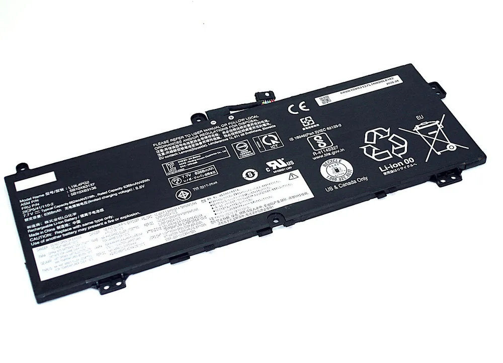 Аккумуляторная батарея для ноутбука Lenovo L19L4PG2 5B10X63141 7.68V 6624mAh 51Wh