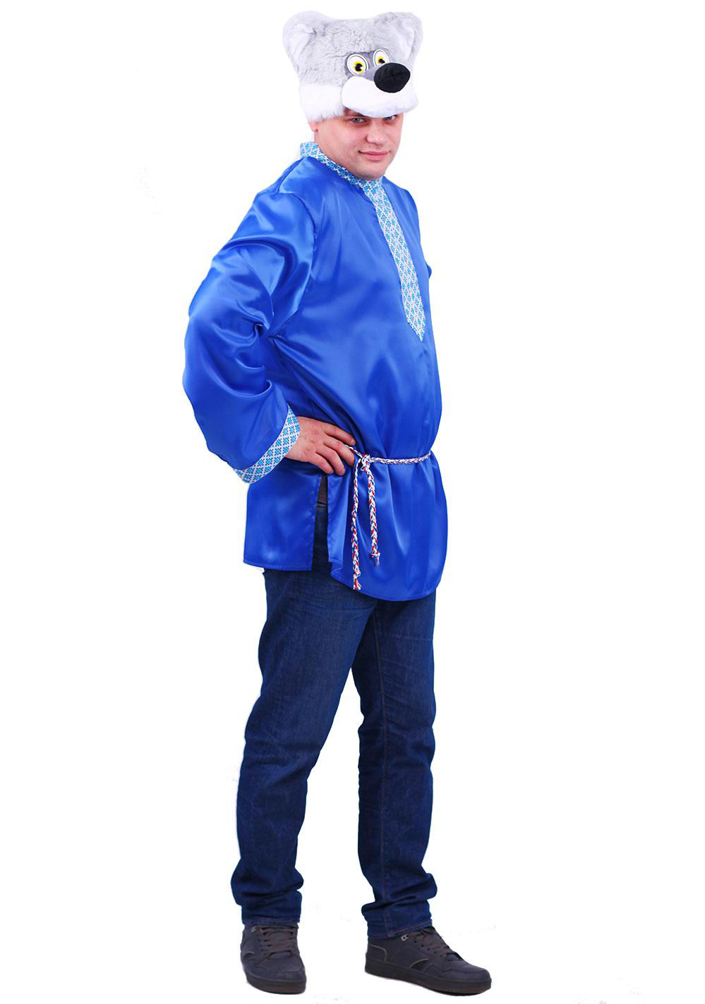Костюм карнавальный мужской Batik 5010 к-19 Волк, синий, 54-56 RU