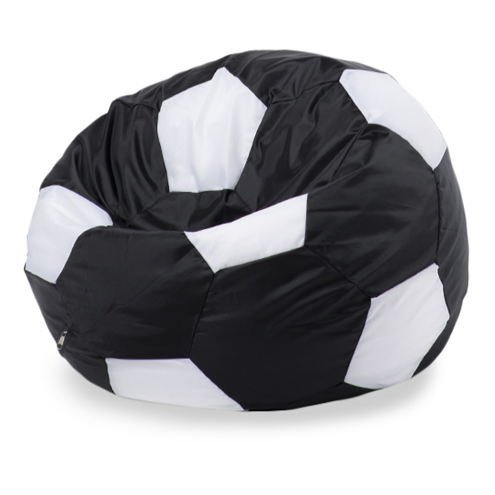Кресло-мешок «Мяч», L (75x75), оксфорд, Черный и белый