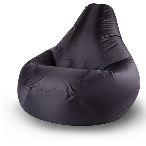 Кресло мешок Happy-puff груша XL-Компакт, оксфорд черный