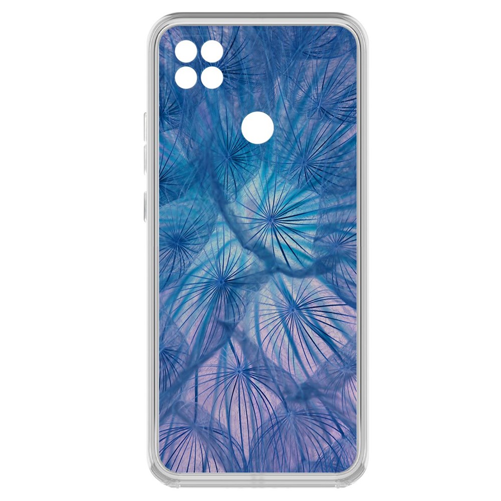 Чехол-накладка Krutoff Clear Case Синий одуванчик для Xiaomi Redmi 10A