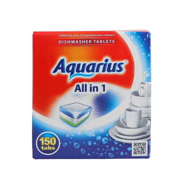 Таблетки для посудомоечных машин Aquarius All in 1, 150 шт