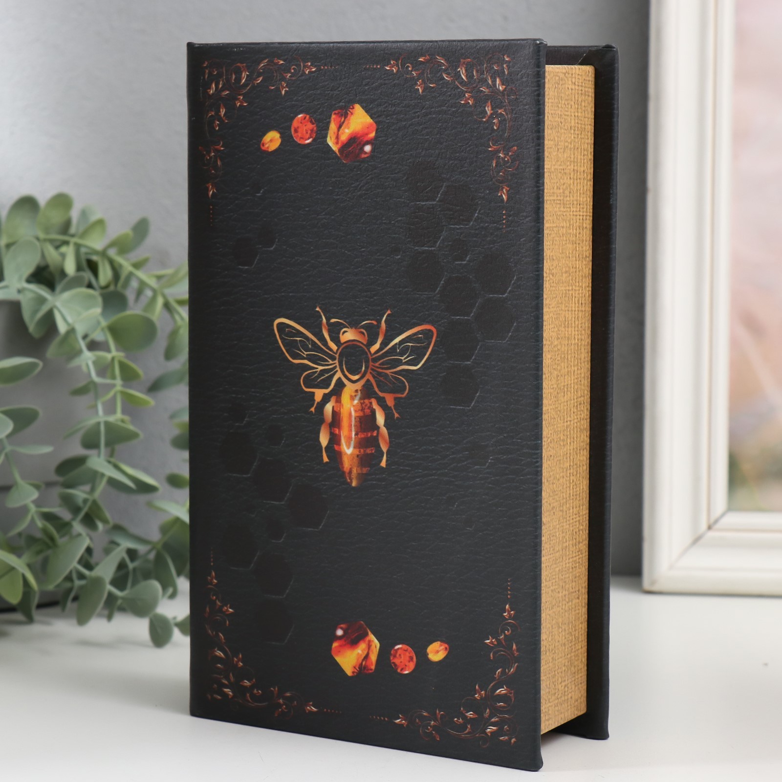 Сейф-книга Пчела, 9710243, дерево кожзам