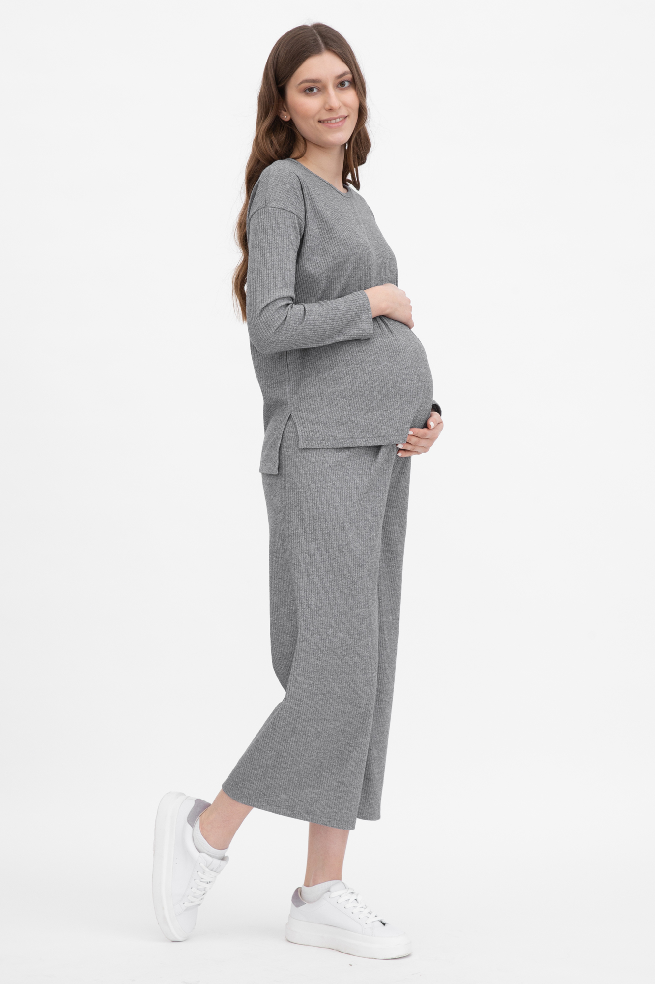 Костюм для беременных женский Magica bellezza 0184а серый 52 RU