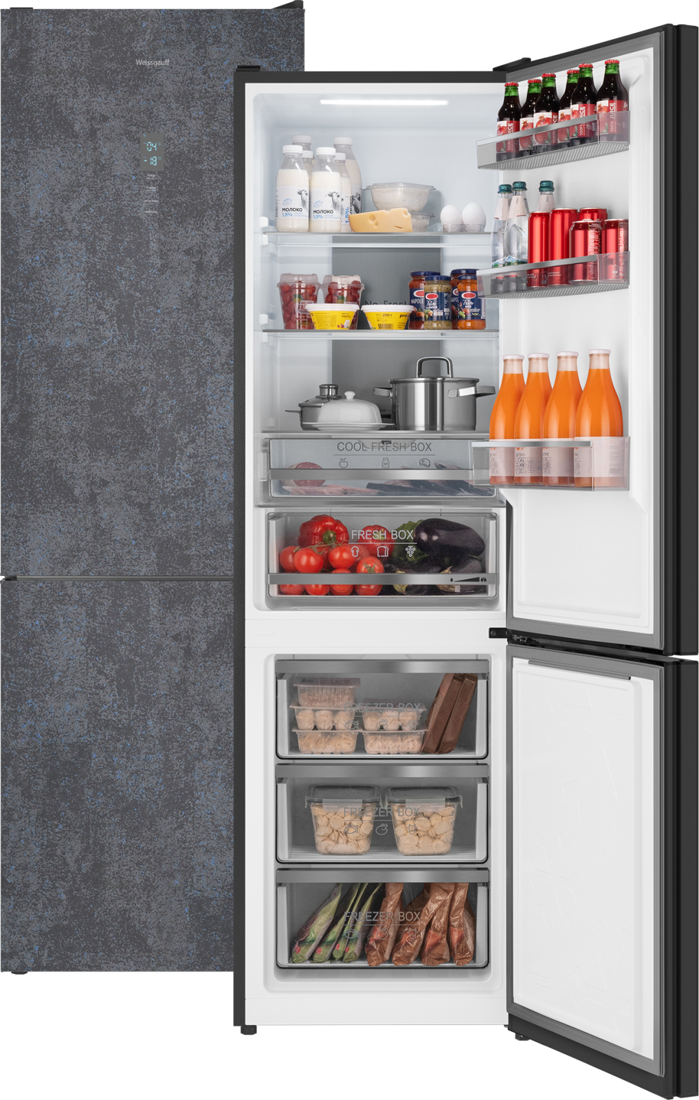 Холодильник Weissgauff WRK 195 D серый