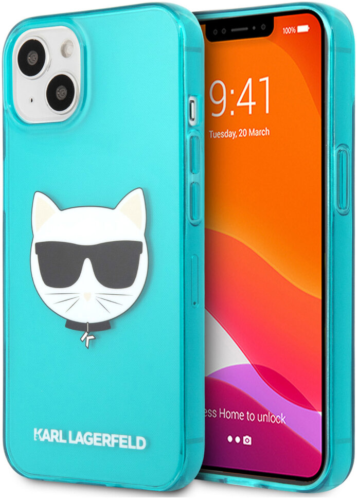 Чехол CG Mobile Karl Lagerfeld TPU FLUO Choupette Hard для iPhone 13 KLHCP13MCHTRB