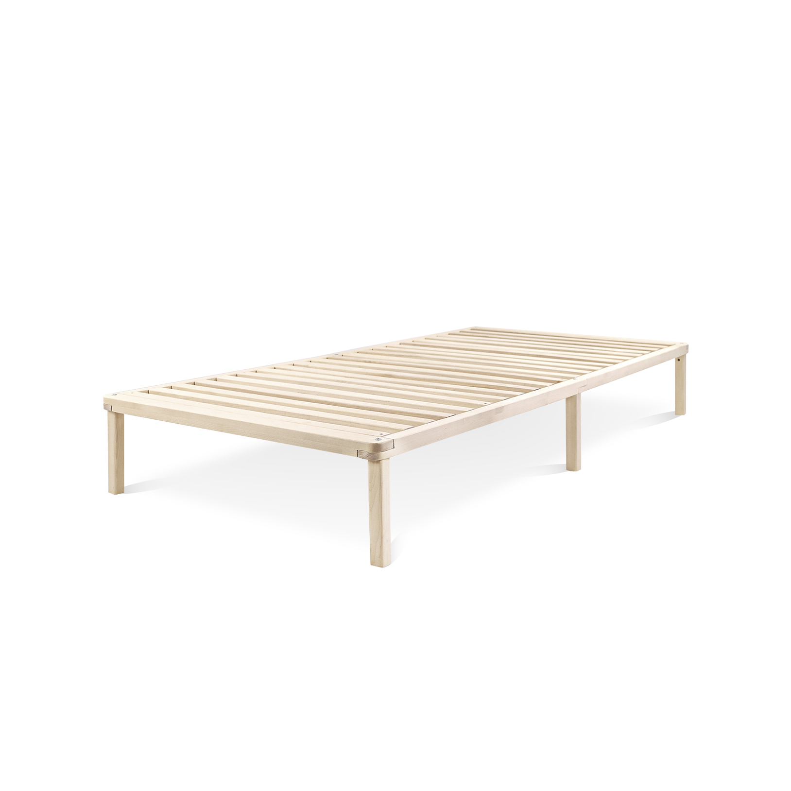 Кровать односпальная деревянная Hansales Light Sleep из массива берёзы 90x200 см