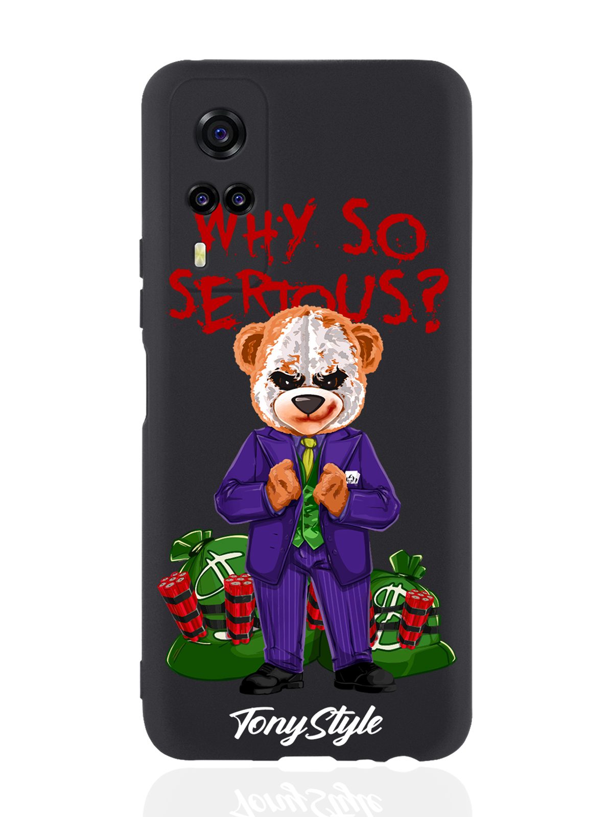 Чехол Tony Style для Vivo Y31/Y53S Tony Style Why so serious черный