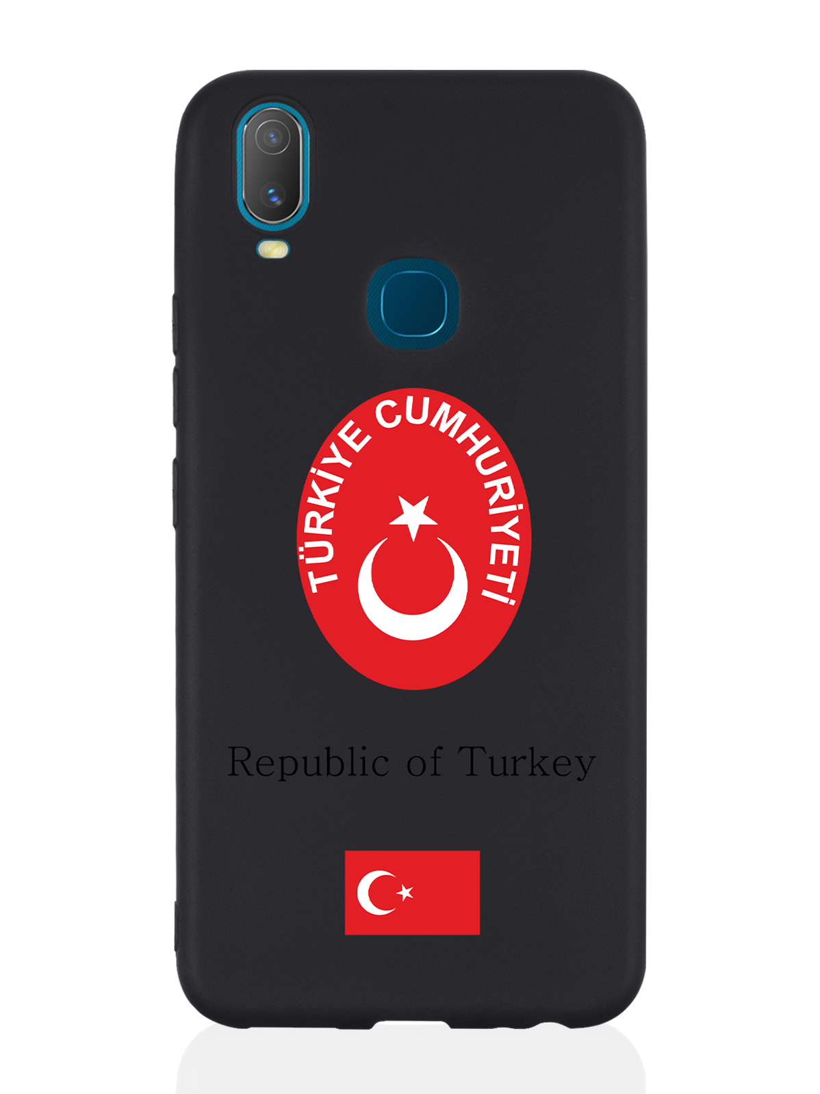 Чехол для Vivo Y11 Герб Турции черный