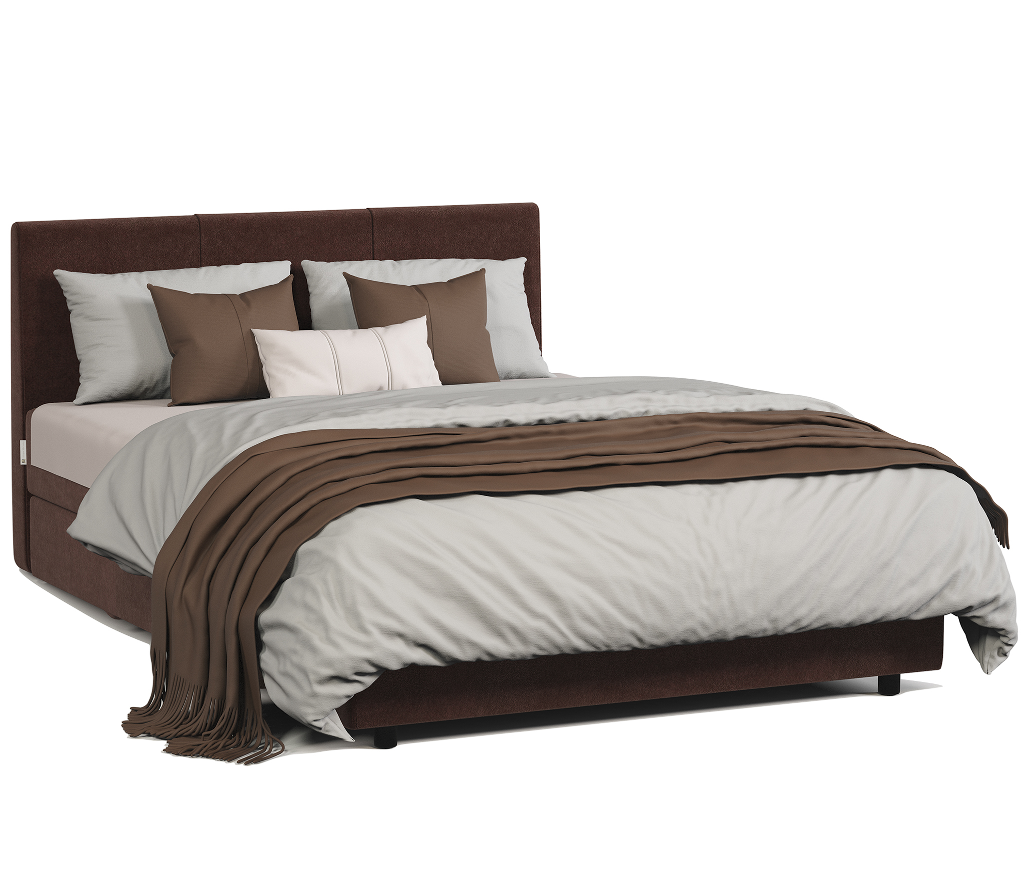 Кровать полутороспальная с подъемным механизмом Шарм-Дизайн Классика 120 Дрим шоколад