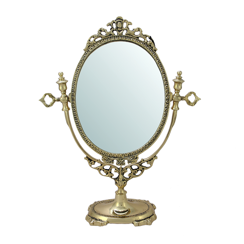 Зеркало Будуар настольное, золото KSVA-BP-21005-D