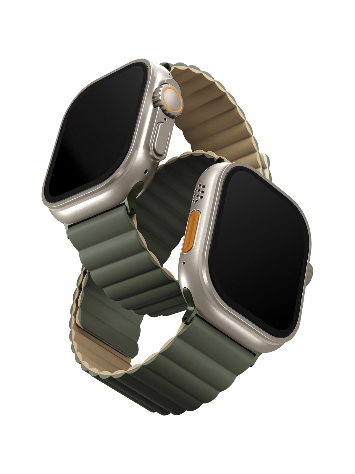 Ремешок Uniq для Apple Watch 49/45/44/42 mm Revix reversible Magnetic Green