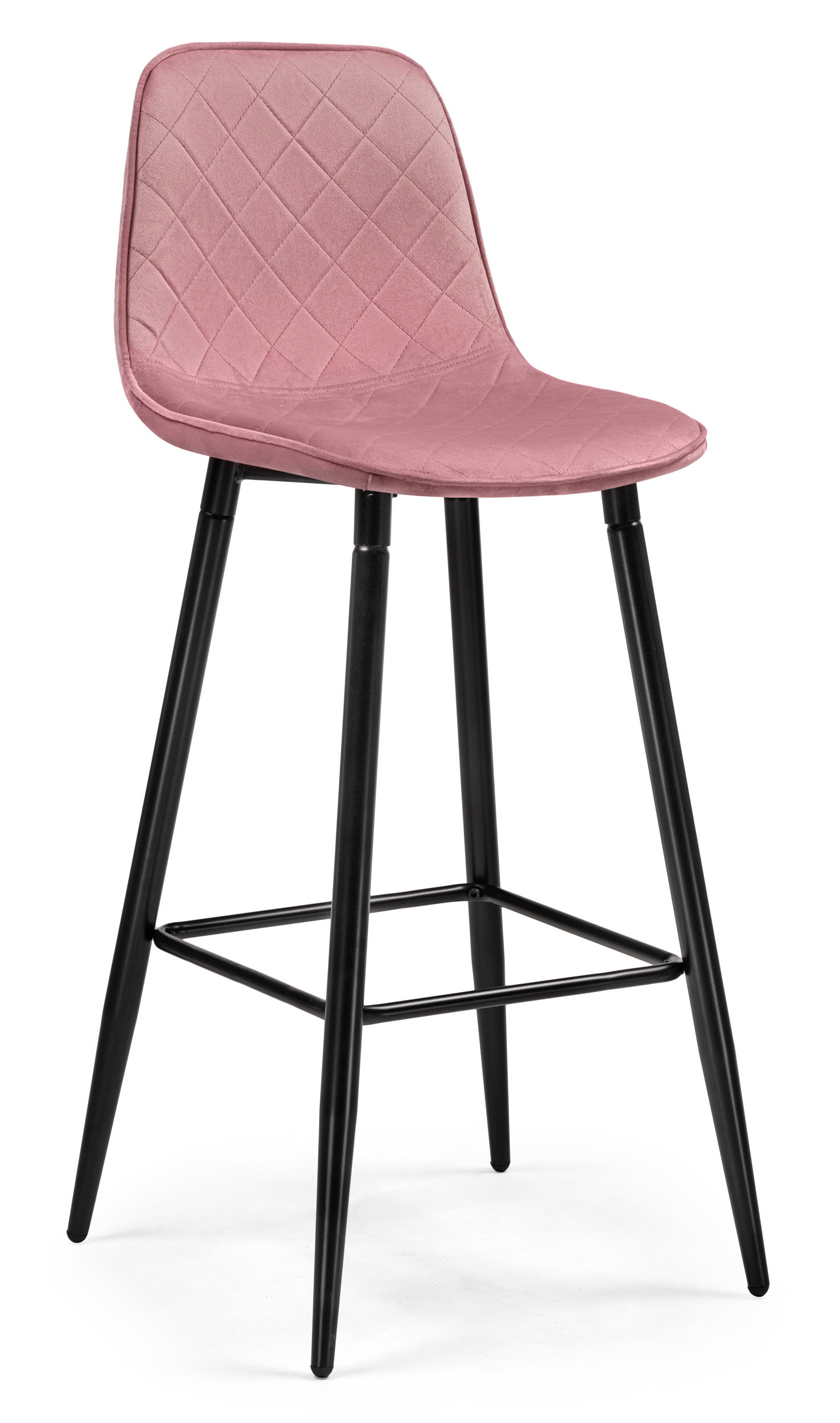 Барный стул Woodville Capri 15128, черный/розовый
