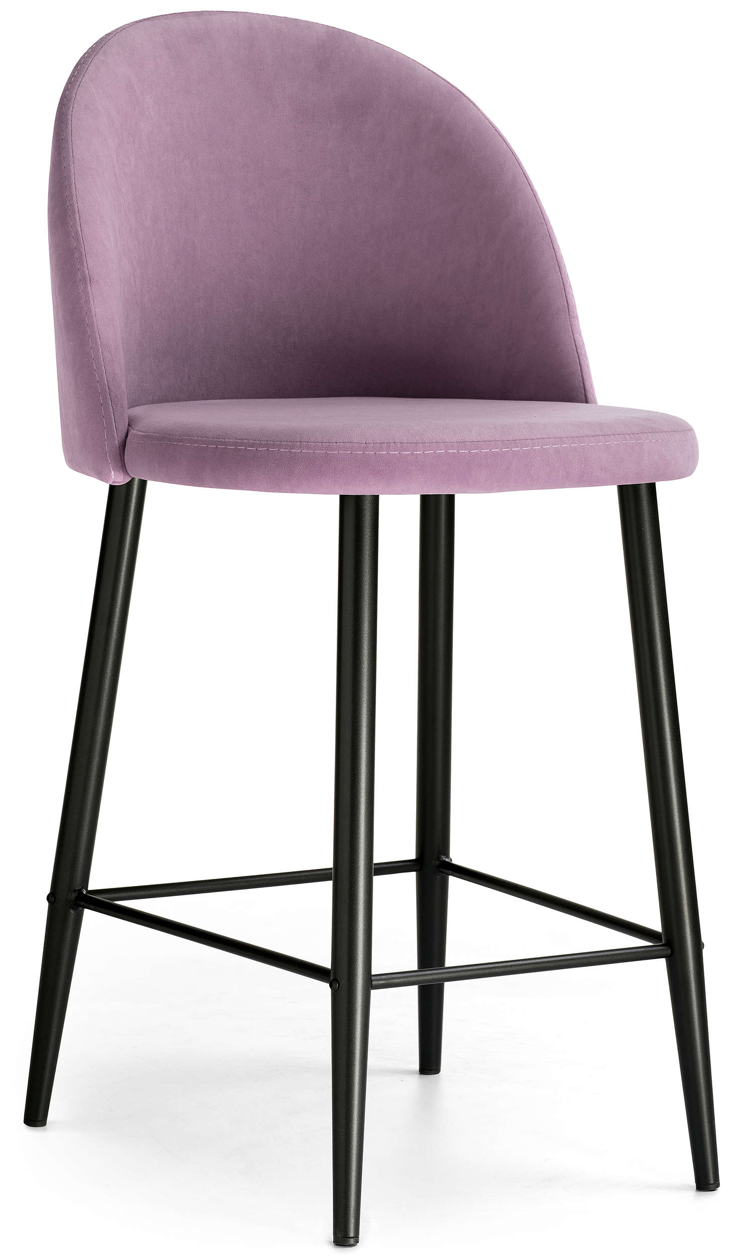 Барный стул Woodville Амизуре 448660, черный/фиолетовый