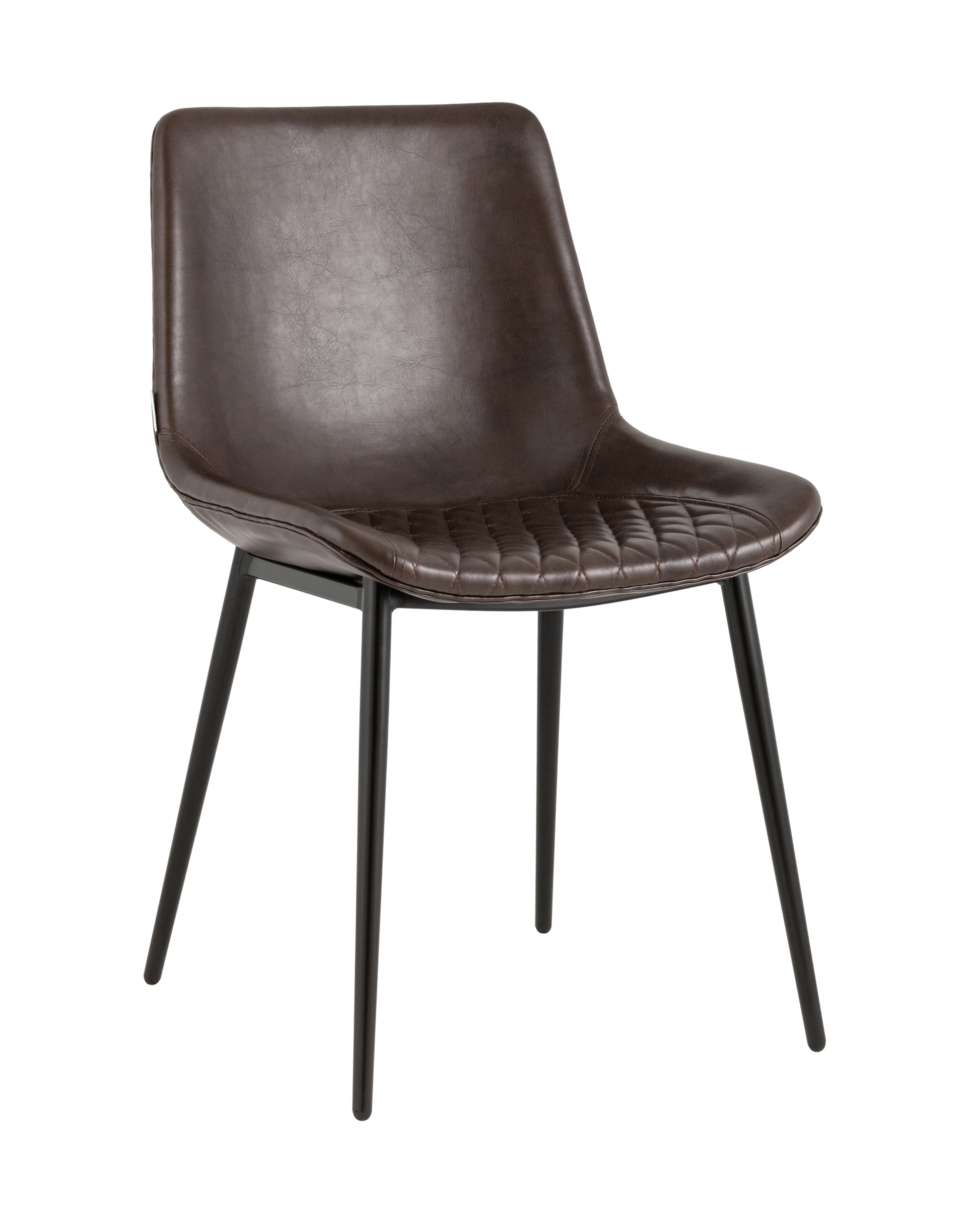 Комплект стульев 2 шт Деймон Stool Group экокожа коричневый
