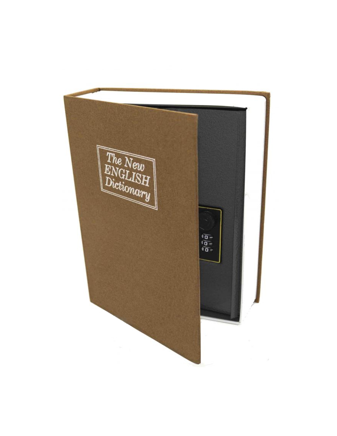 Механический сейф-книга URM для денег и документов, коричневый