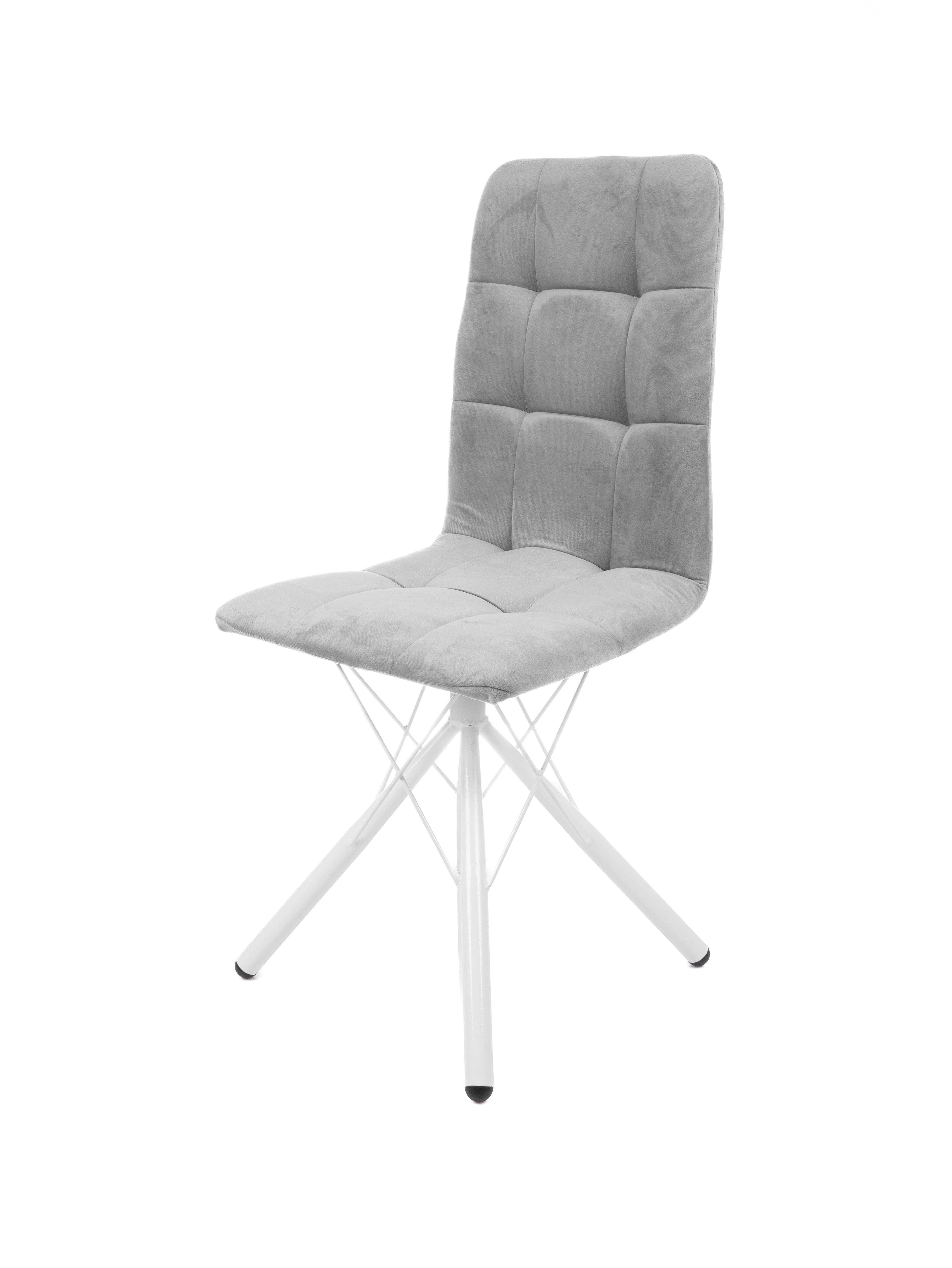 Комплект стульев Квадро 2, 23070757 серый/белый (2 шт)