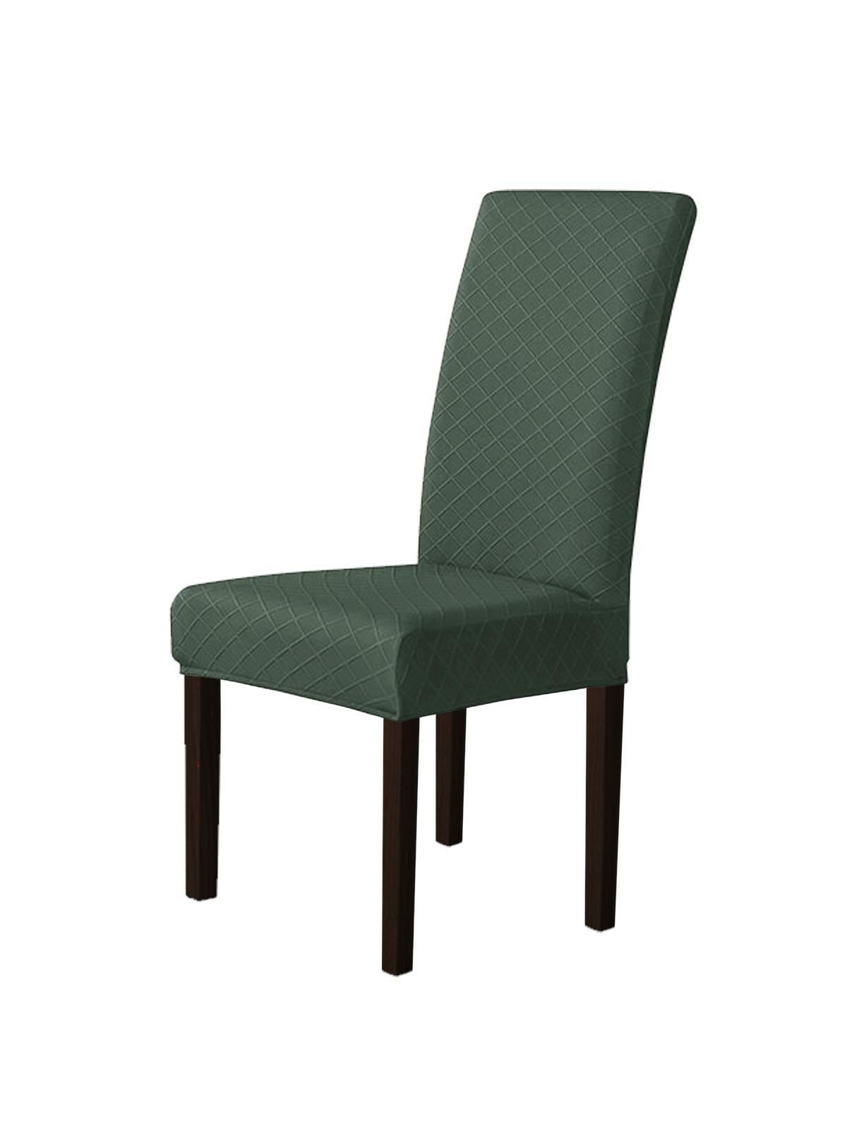 Чехол на стул LuxAlto Fukra rhombus, зеленый