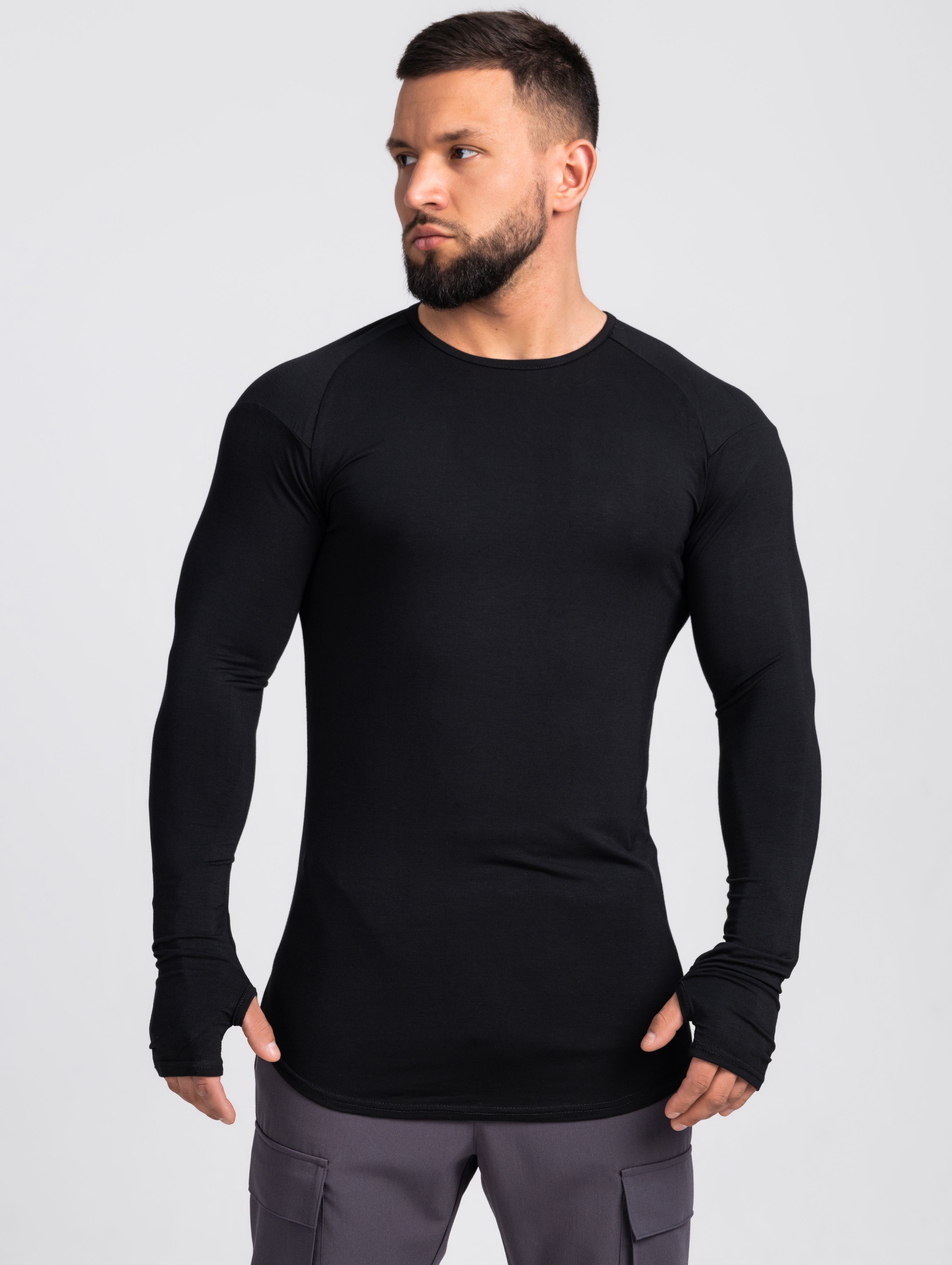 Лонгслив мужской FIZULI LONG001F черный L