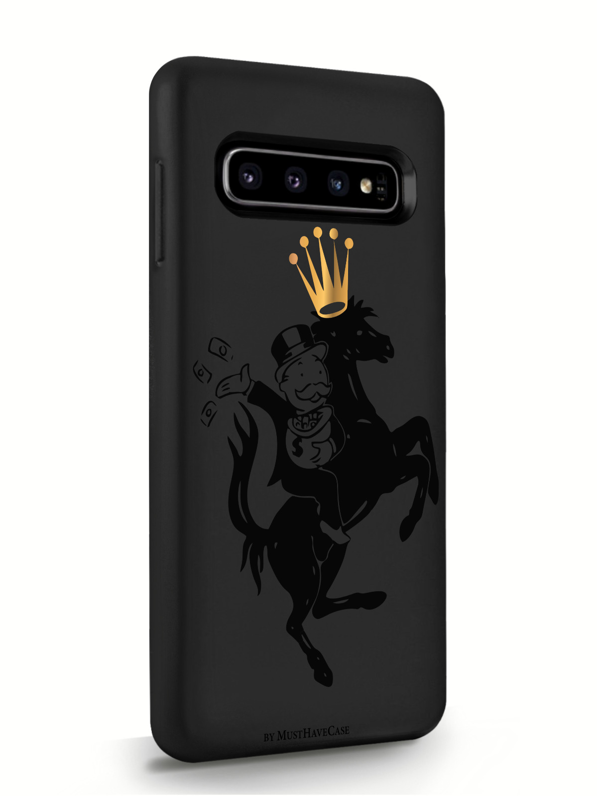 Чехол MustHaveCase для Samsung Galaxy S10 Monopoly на коне черный