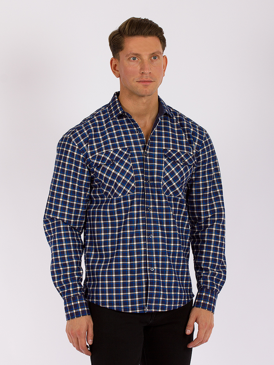 Рубашка мужская PALMARY LEADING GD57001003 синяя 2XL