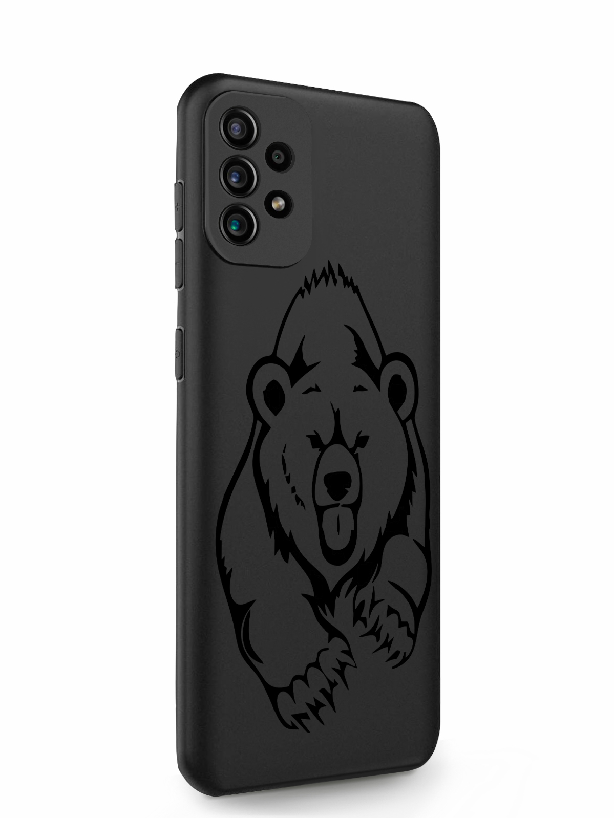 Чехол MustHaveCase для Samsung Galaxy A72 Медведь черный