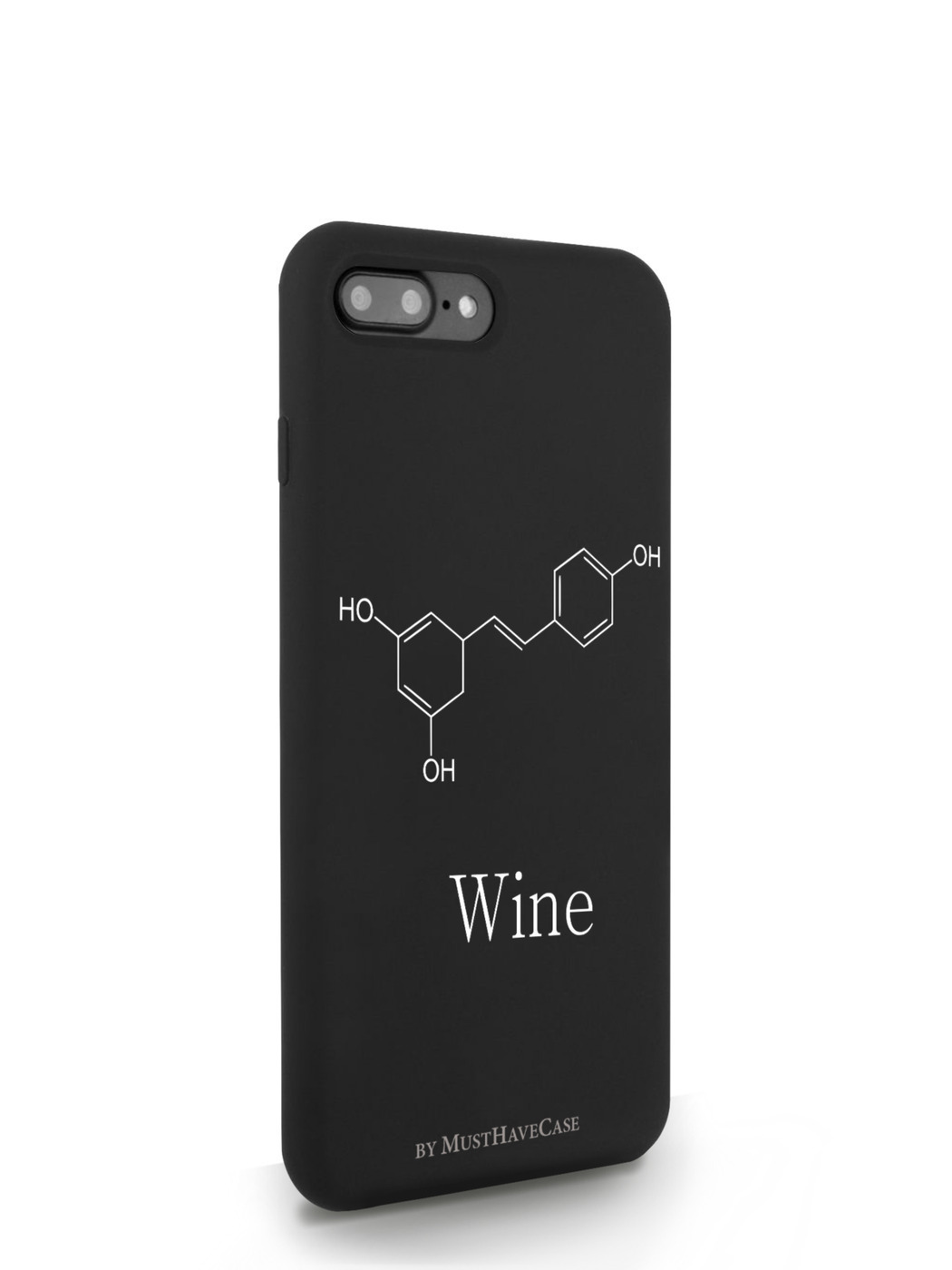 Чехол MustHaveCase для iPhone 7/8 Plus Молекула вина черный