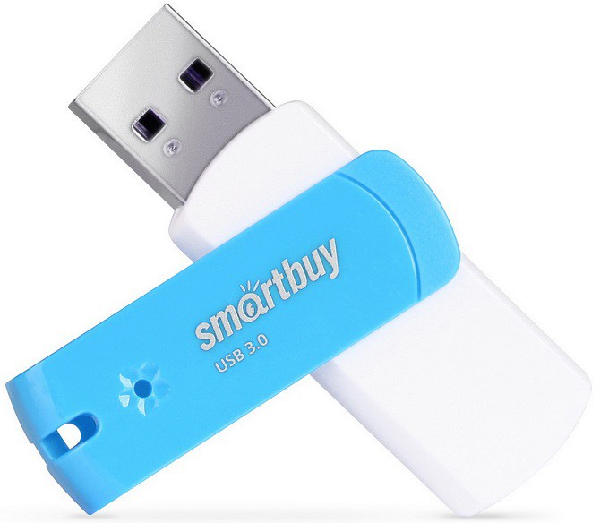 Флешка SmartBuy Diamond 128ГБ Cyan (SB128GBDB-3)