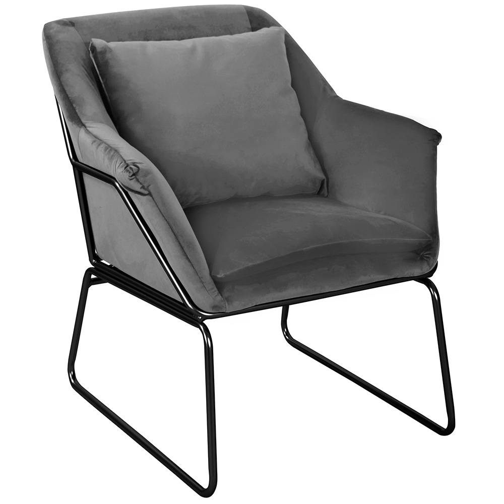 Кресло Bradex Home ALEX FR 0542, серый/черный