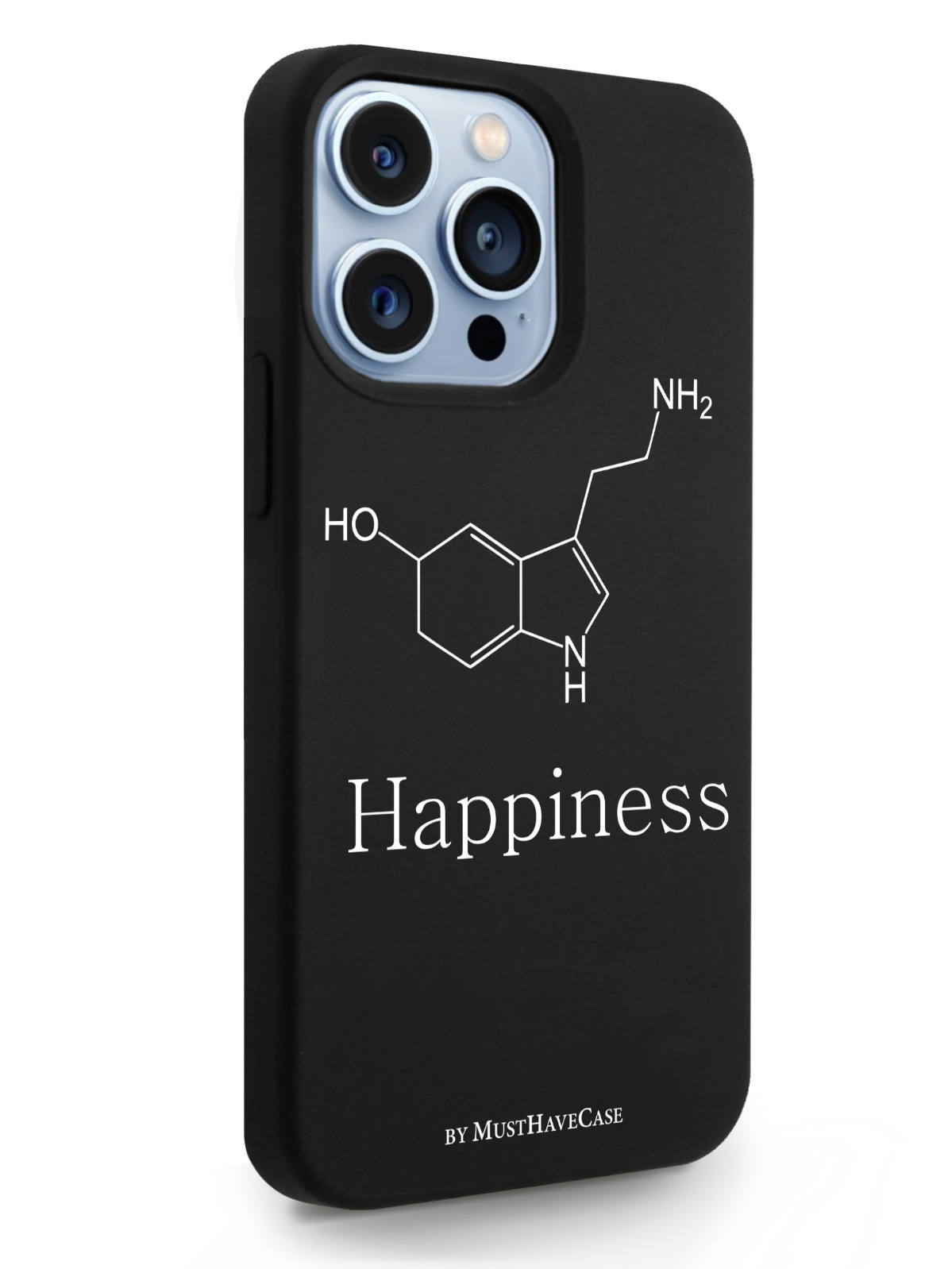 Чехол MustHaveCase для iPhone 13 Pro Молекула счастья черный