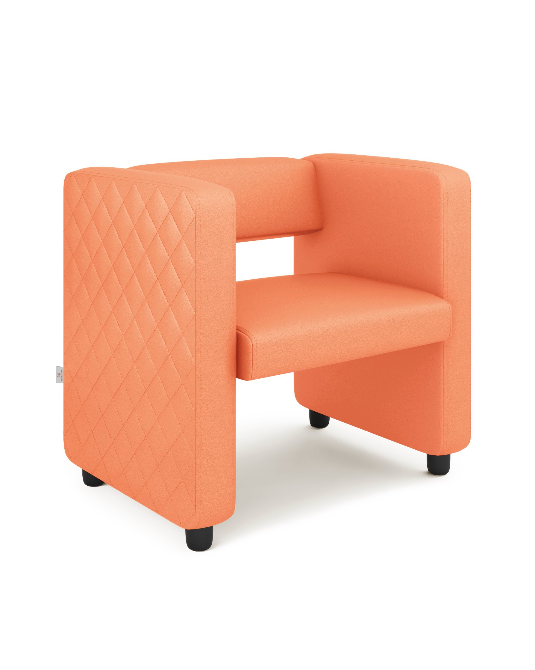 Кресло MONOFIX, ЙОККИ экокожа, оранжевый