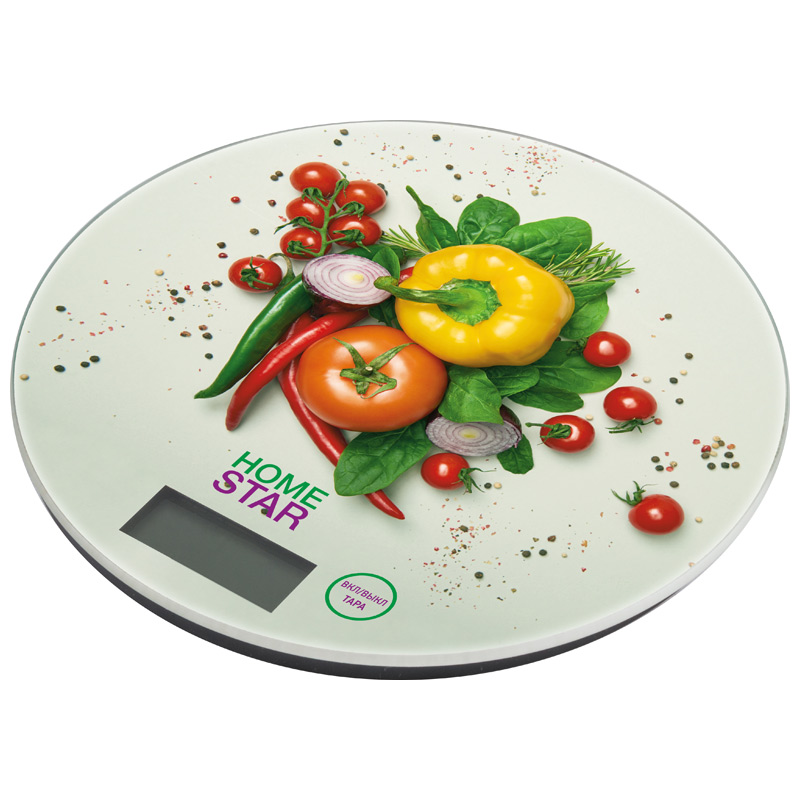 Весы кухонные HOMESTAR HS-3007S овощи Multicolor