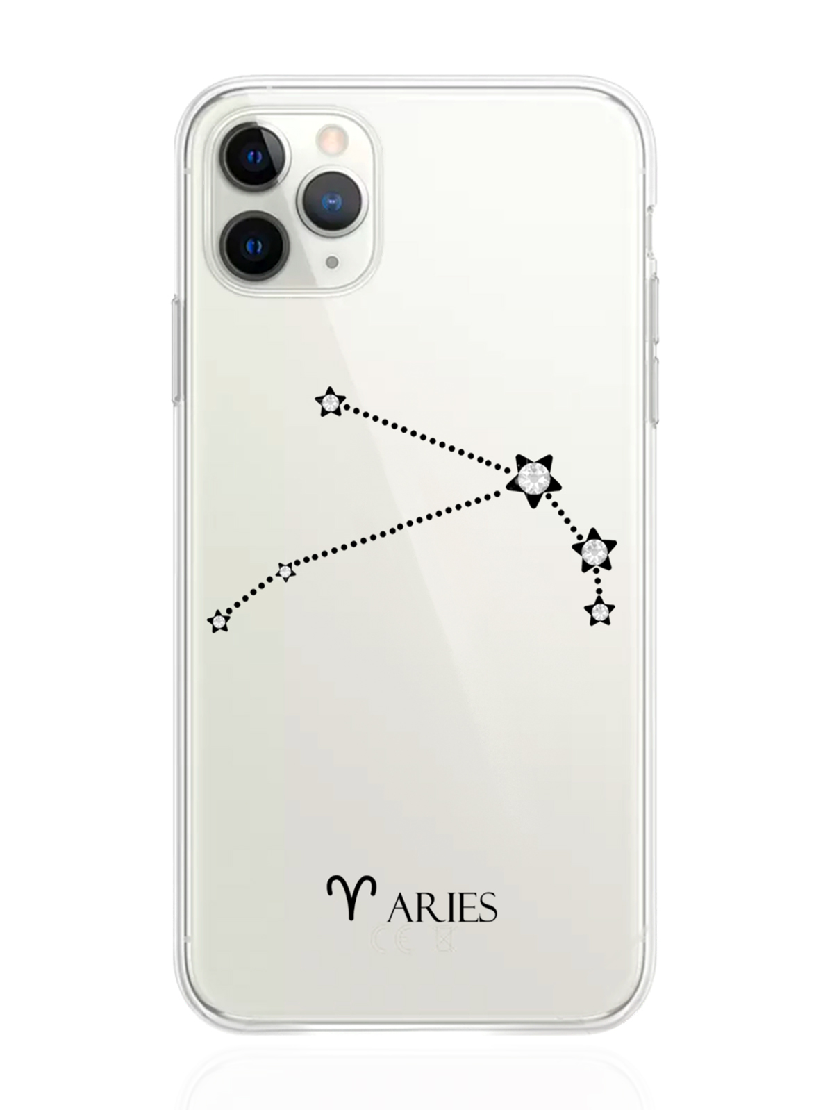 Чехол с инкрустацией кристаллами Lux для iPhone 11 Pro Max Овен Aries