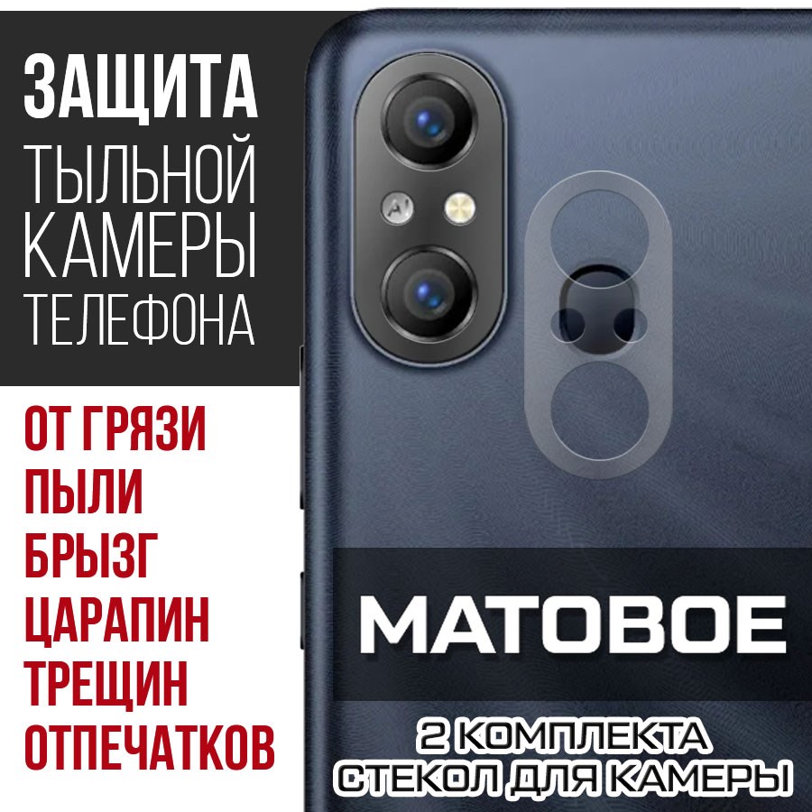 Стекло защитное гибридное Матовое Krutoff для камеры ITEL A49