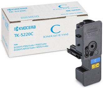 Тонер-картридж для лазерного принтера Kyocera (1T02R9CNL1) голубой, оригинальный